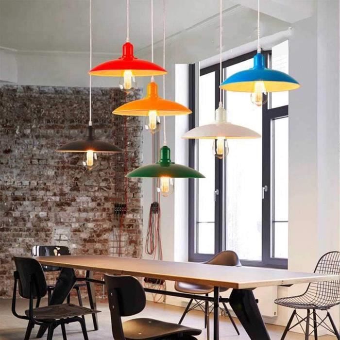 Moderne Industriel Lustre Métal E27 Rétro Vintage Créativité Fer ...