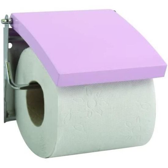 Porte Rouleau Papier WC Mural MDF INOX Rose[425] - Cdiscount Bricolage