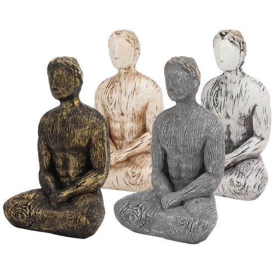 Tbest statue de pose de yoga Statues de yoga Mini ornements de bureau ...