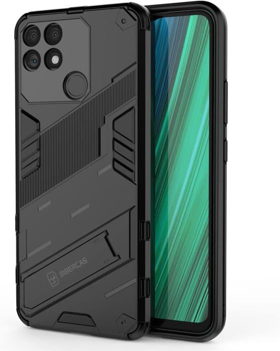 Coque pour Realme Narzo 50A en PC et TPU Noir, Anti Rayures, Antichoc ...