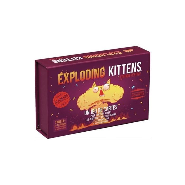 Jeu d'ambiance Asmodee Exploding Kittens Party Pack Edition - Cdiscount Jeux - Jouets