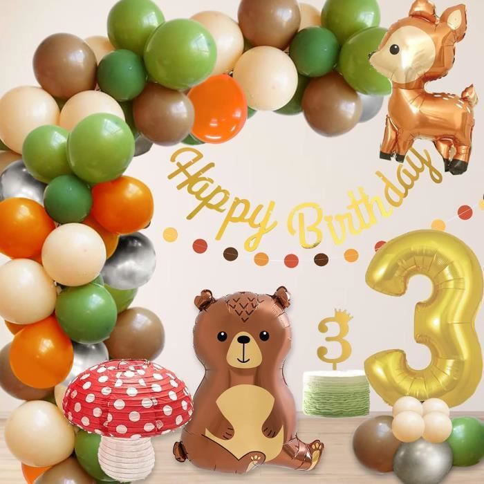 Décoration D'Anniversaire 3 Ans,Décoration D'Anniversaire Pour Enfants ...