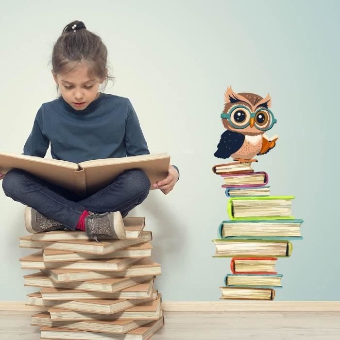 Autocollant Mural Sur Le Thème De La Lecture - Autocollant Mural En ...