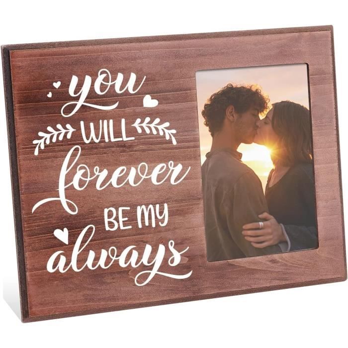 Cadre Photo Romantique Amoureux - Vous Serez Toujours Mon Couple ...