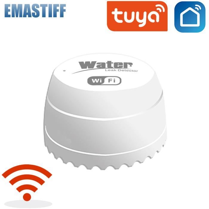 1pcs wifi s3 - Détecteur de fuite d'eau Wifi, capteur d'alarme de sécurité, son Tuya Smart Life ...