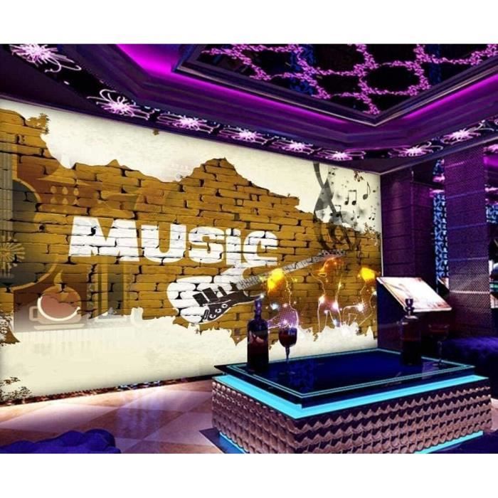 Papier peint - AUTREMENT - Mur blanc Notes de musique - 400x280 cm ...