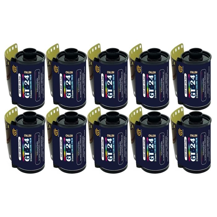 GT Photo Pellicule Couleur GT24FILM 35mm - Lot 10 Films 24 Poses ...