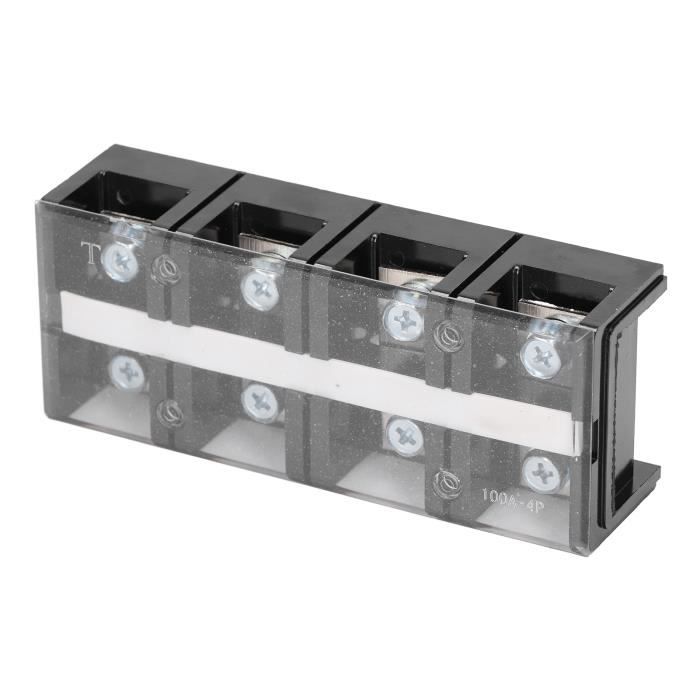 KIMISS Connecteur industriel Bornier 2 Rangées Bande de Vis de Barrière ...