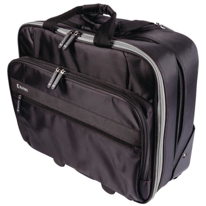 KONIG Malette à roulettes Trolley Professionnel 15-16" - Polyester ...