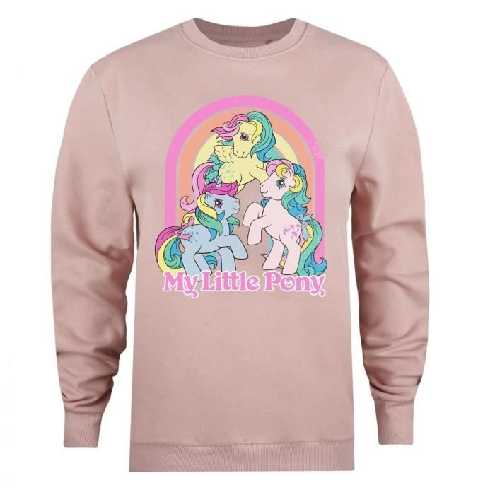 My Little Pony - Sweat TRIPLE Rose pâle - Cdiscount Prêt-à-Porter