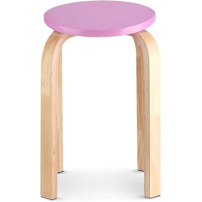 Tabouret Rond Antidérapant, Tabouret Rond Empilable Courbé Tabouret De ...