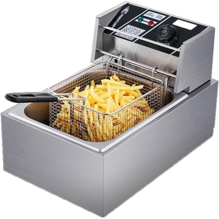 Friteuse Électrique Commerciale De Ménage De 2500W 6L Avec La Friteuse ...