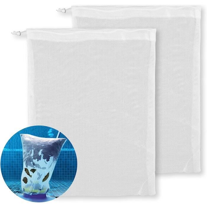 2pcs Sac Filtrant Piscine, 42 x 28 cm Sac Filtrant Piscine Universel ...