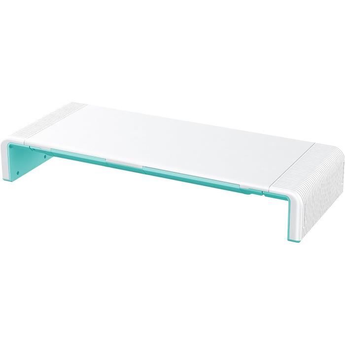 Support d'écran pliable et réglable avec tiroir et espace de rangement ...