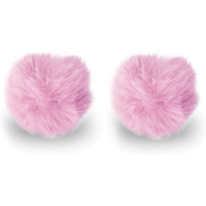 CAM2 Lot de 2 pare-vent en fourrure pour microphone, pare-br ...