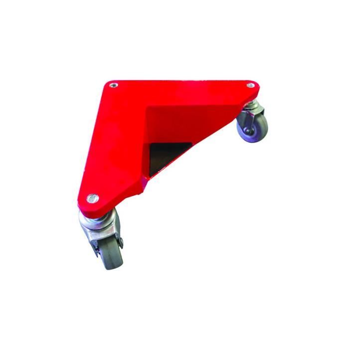 Jeu de 4 Coins roulants AR100A aluminium 400kg dimensions utiles ...