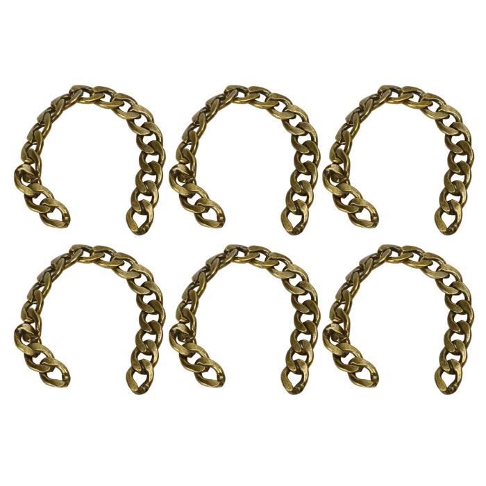 Tbest Chaîne pour la fabrication de bijoux 10 m Gourmette Chaînes Fer ...