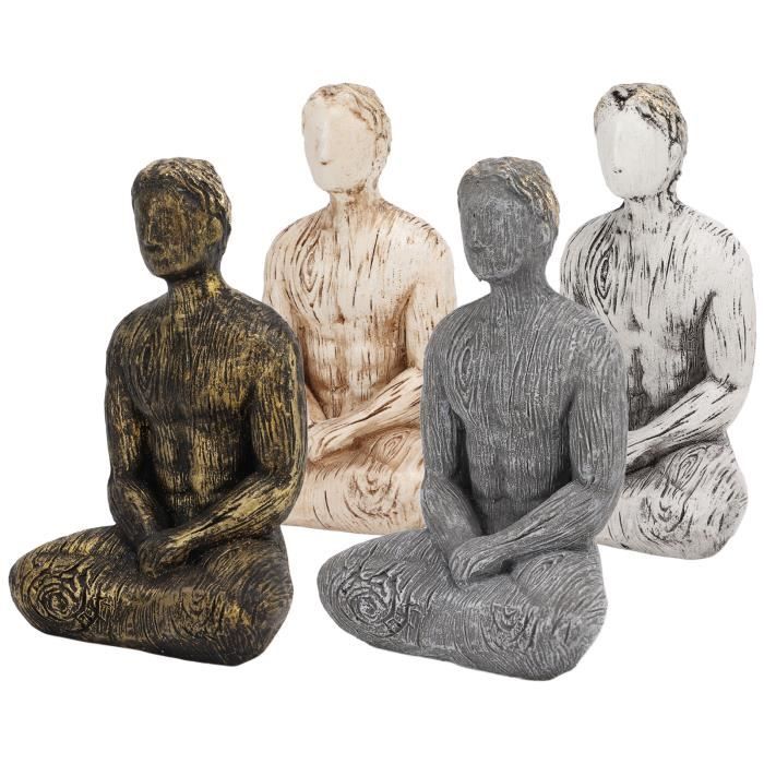 Tbest statue de pose de yoga Statues de yoga Mini ornements de bureau ...