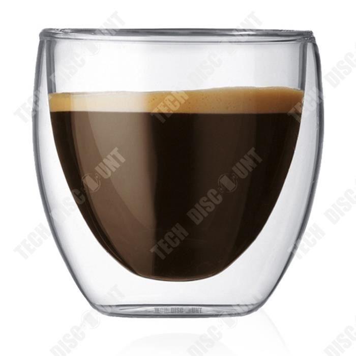 TD® Coffret de 8 Tasse à café/Expresso/Espresso en Verre -80ml , Set ...
