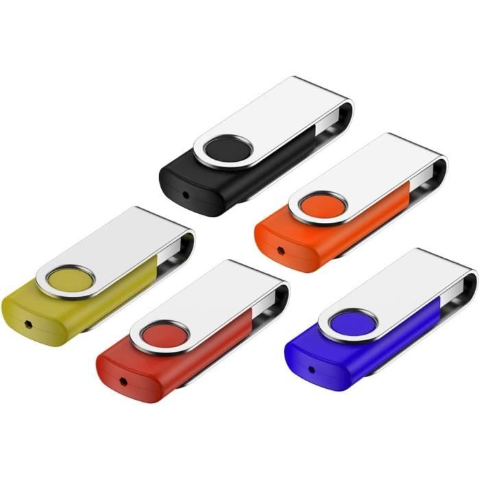 Cle Usb, Clé Usb 32Go, Clef Usb Lot De 5 Mémoire Stick 2.0 Flash Drive ...
