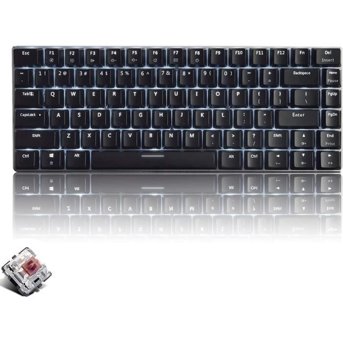 Clavier Mécanique, Clavier De Jeu Câblé Avec Câble Usb, Rétroéclairage ...