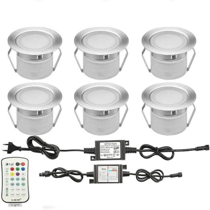 Kit Rgbww (RGB+Blanc Chaud) Lampadaire Led Encastrable Extérieur Ø45mm ...