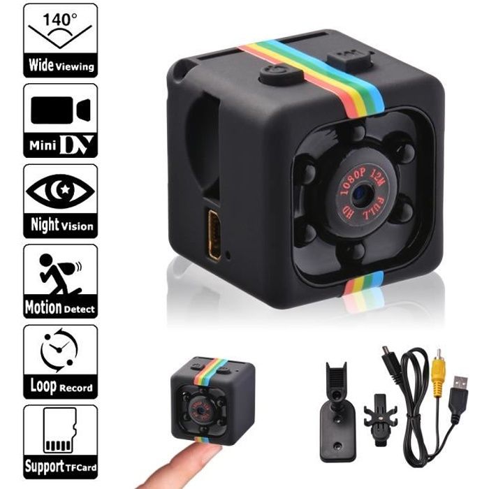 Caméra Miniature - XCSOURCE - SQ11 - HD 1080P - Vision Nocturne ...