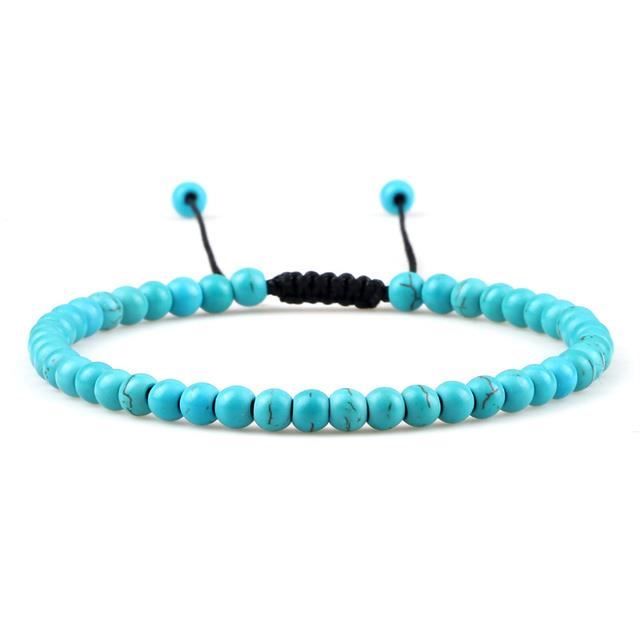 Bracelets en pierres naturelles,Light blue--Bracelet Chakra En Pierre D ...