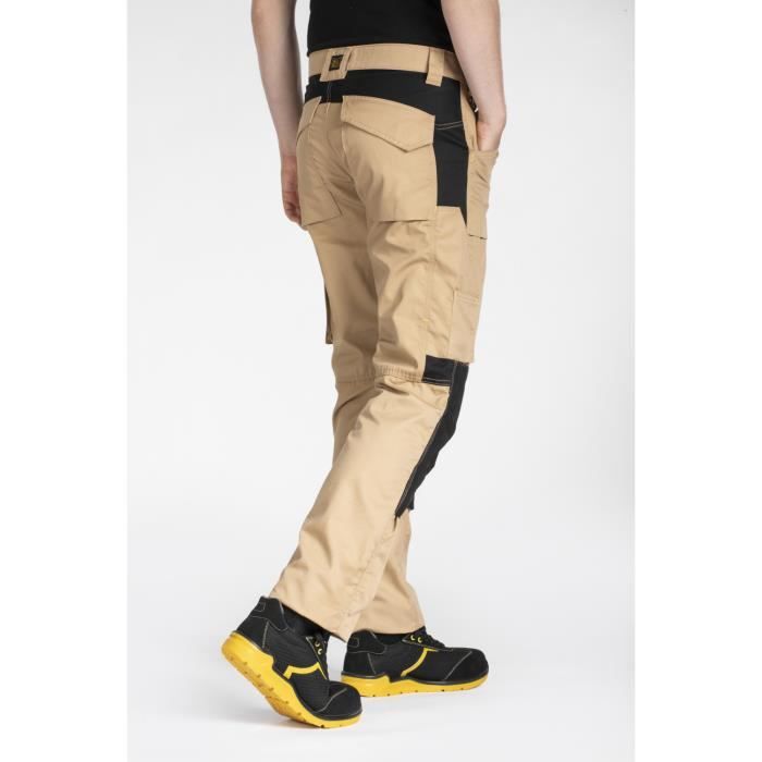 Pantalon de travail coupe droite normé CE EPI 1ère catégorie, taille ...
