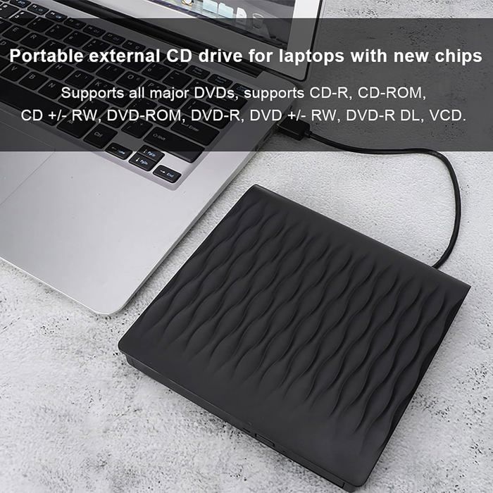 Lecteur CD/DVD externe USB 3.0 - DEBSY - Portable - Compatible Linux ...
