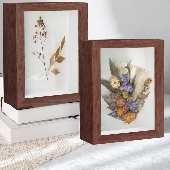 Cadre Photo 3D Profond 20X25 Cm (8X10 Pouce), 2Pcs Cadre Pour Objet Avec Acrylique Incassable ...