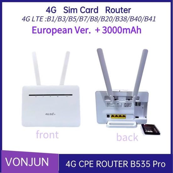 Version européenne. - Routeur sans fil B535 Pro 4G CPE, PPPOE, OpenWRT ...