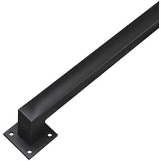 Kit de supports de main courante d'escaliercarré noir|Mains courantes ...