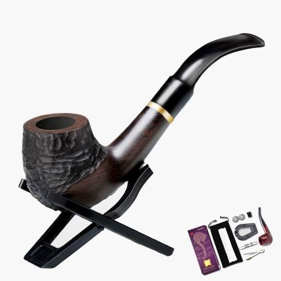 Pipe tabac à la main à lancienne en bois massif pipe sèche importée de ...