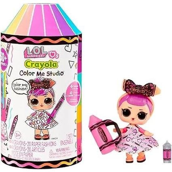 L.O.L. Surprise Loves CRAYOLA Color Me Studio Asst in PDQ - Cdiscount ...