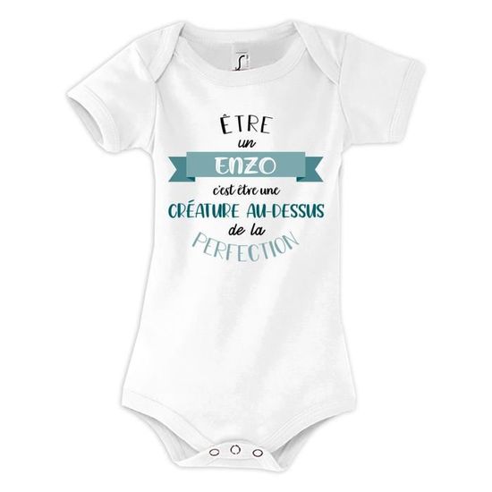 Body bébé parfait - ENZO - Blanc - Bébé - Mixte Blanc - Cdiscount Prêt ...
