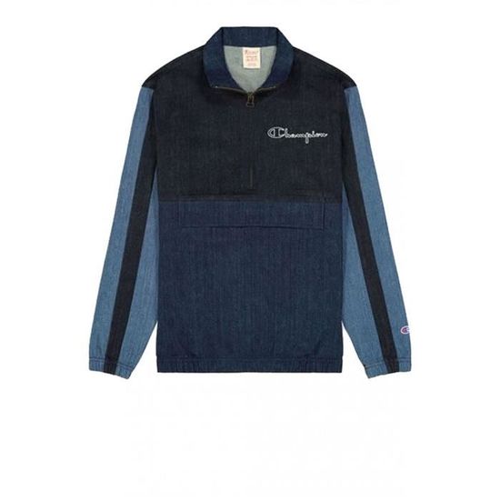 Sweat denim logo brodé - Champion - Homme Bleu - Cdiscount Prêt-à-Porter