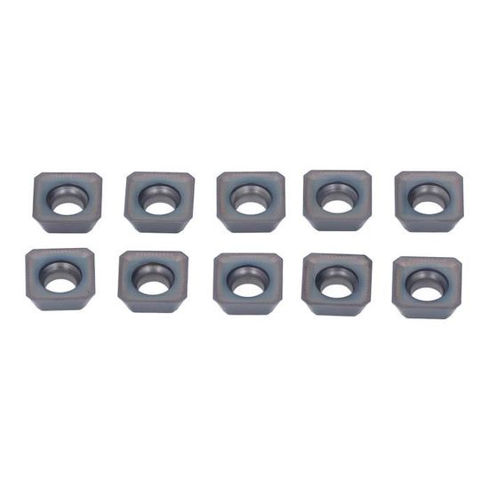 Qiilu Inserts de tournage 10pcs inserts en carbure enduits inserts tournants lames de serrage ...
