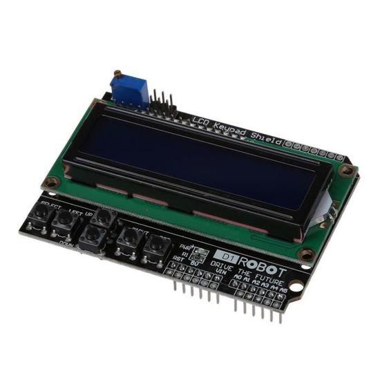 Clavier Plaque Bouclier Retroeclairage bleu pour Arduino Robot LCD 1602 1280 2560 - Cdiscount ...