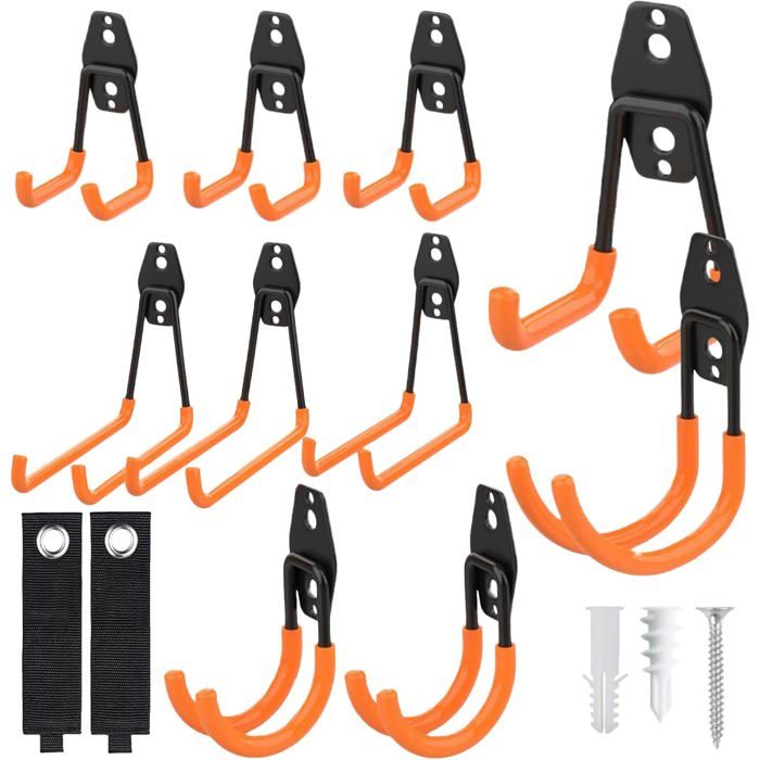 Crochet Mural-Porte Outils Mural-Crochet Mural a Visser-Crochet Velo-12 ...
