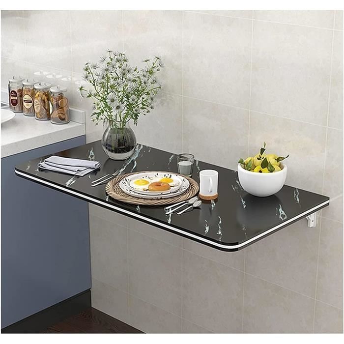 Table Murale Rabattables,Table De Cuisine Pliante Étagères De Rangement ...