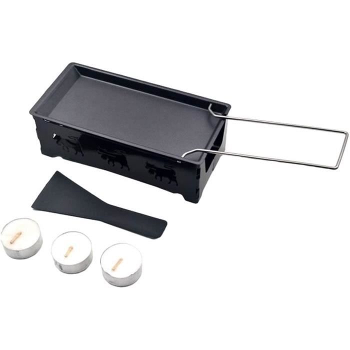Mini Appareil à Raclette à Bougie Chauffe-Plat Pliable à Raclette pour ...