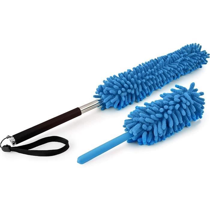 AJW-Plumeau en microfibre lavable flexible avec manche télescopique ...