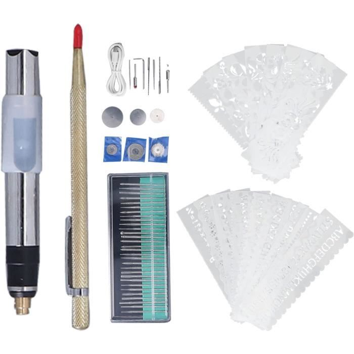 Outil de gravure - CHICHENG - A329 - Stylo sans fil - Vitesse réglable ...