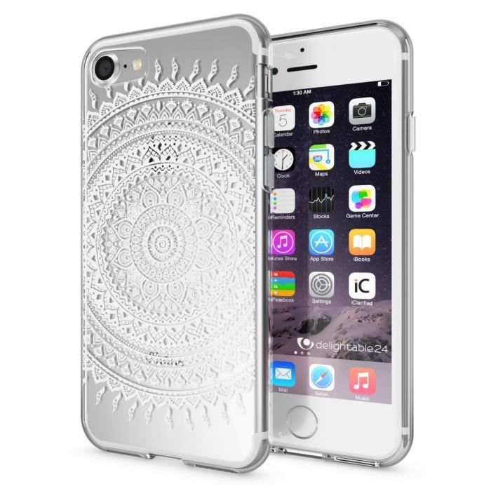 Coque iPhone 7 Motif Silicone Housse Protection Etui Intégrale Anti ...