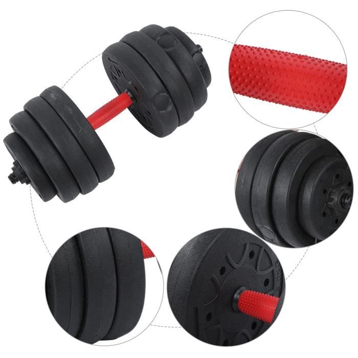 Haltères de fitness - PWSHYMI - Modèle démontable - 20kg - 40kg - 8 ...