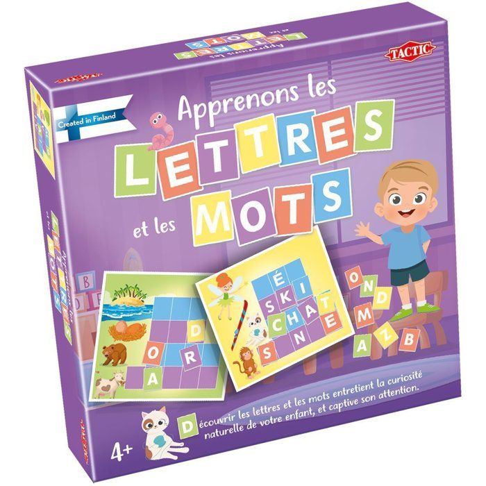 Apprenons les Lettres et les Mots - Jeu éducatif - TACTIC - 2 joueurs ...