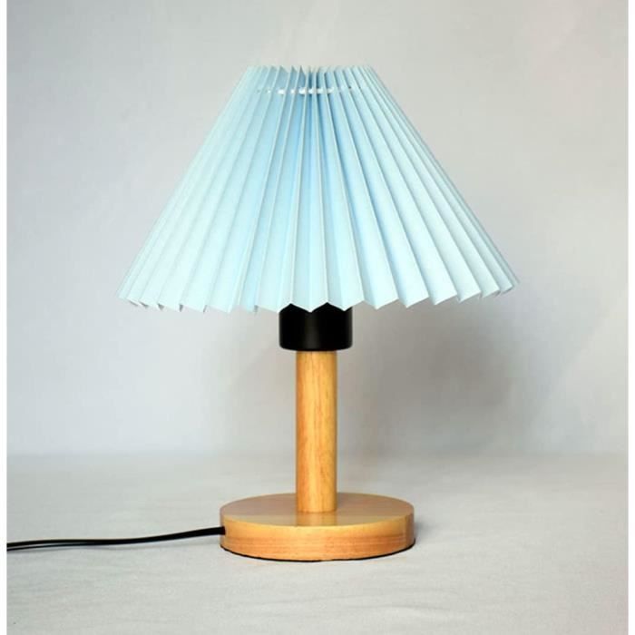 Lampe De Table Bois Lampe De Chevet Avec Abat-Jour En Tissu Moderne ...