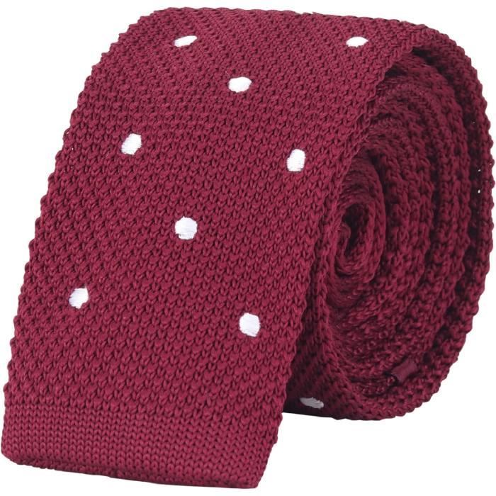 Cravate Fine En Tricot Pour Homme 5,5 Cm 2,17" - Cravate Tricotée ...