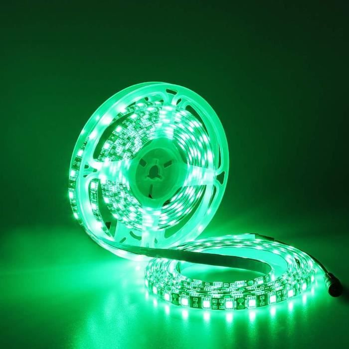 Ruban Led Vert, Noir Pcb 12V Smd 5050 300 Leds 5M Flexible Ip65 Étanche ...